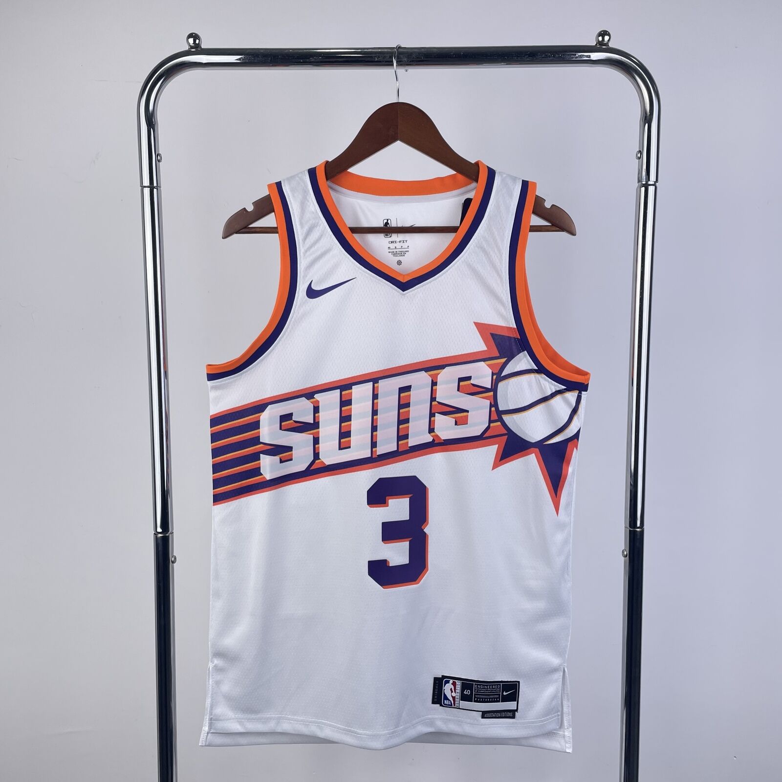 Bradley Beal #3 Phoenix Suns White Orange Purple Away Jersey All Sizes – Game 7 Online